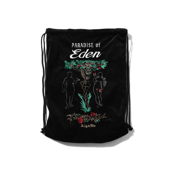 商品発送元：Lafayette｜ラファイエット公式通販サイトファッション・ブランドALLY&amp;DIAの2025 WINTER COLLECTION のナップサック。ベロア生地を採用した豪華な仕様。アダムとイヴの物語のエピソードの1つ「...