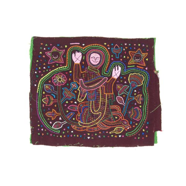 商品発送元：tesoroファッション・ブランド、カジュアル【商品説明】モラはパナマのサンブラス諸島に暮らすクナ族の女性たちが作っている民族衣装の女性用ブラウスの飾り布です。色の違う布を重ねて縫い、切込みを入れて鮮やかな色のラインを出し、模様...