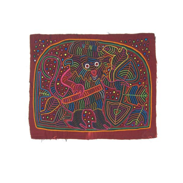 商品発送元：tesoroファッション・ブランド、カジュアル【商品説明】モラはパナマのサンブラス諸島に暮らすクナ族の女性たちが作っている民族衣装の女性用ブラウスの飾り布です。色の違う布を重ねて縫い、切込みを入れて鮮やかな色のラインを出し、模様...