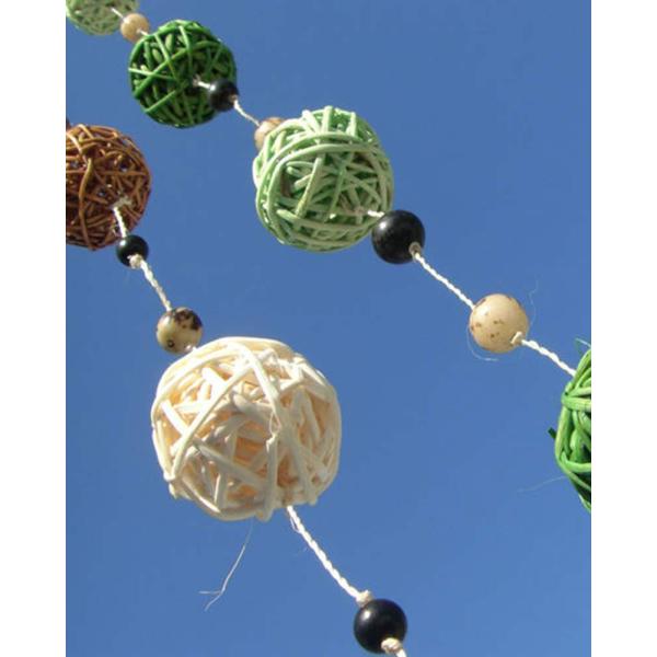 商品発送元：tesoroファッション・ブランド、レディース・婦人服サイズ：直径3.5cm×170cm原産国：フィリピン小さなバインボールを組み合わせた、長さ170cmのガーランドです。▼ギフトラッピングはこちら