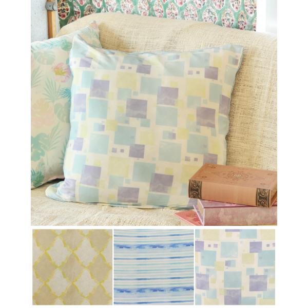 商品発送元：tesoroファッション・ブランド、レディース・婦人服サイズ：45cm×45cm原産国：中国素材：《表面》ナイロン92％、ポリウレタン8％《裏面》ポリエステル100％ひんやりして夏でも快適！冷感クッションカバー！ひんやり感じる接...