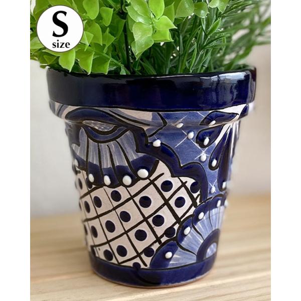 商品発送元：tesoroファッション・ブランド、カジュアル【商品説明】陶器の町と呼ばれている、メキシコ・プエブラの『タラベラ焼き』で作られた植木鉢「Talavera（タラベラ）」とは、スペインのマジョルカ焼きが元になったといわれるメキシコの...