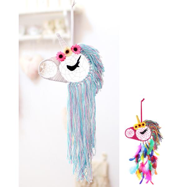 商品発送元：tesoroファッション・ブランド、レディース・婦人服《商品説明》サイズ：16×35cm生産地：インドネシア   ユニコーンがかわいい！夢かわ系ドリームキャッチャーユニコーンをイメージした夢かわ系ドリームキャッチャー。カラフルな...