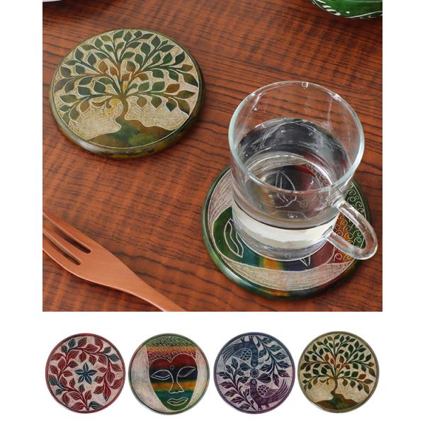 商品発送元：tesoroファッション・ブランド《商品説明》・商品サイズ：約10cm・生産地：インド・素材：ソープストーン・内容量：2個セット   インドの伝統的なソープストーン細工アイテム 石造建築、彫刻の歴史が深いインドの職人さんの手仕事...