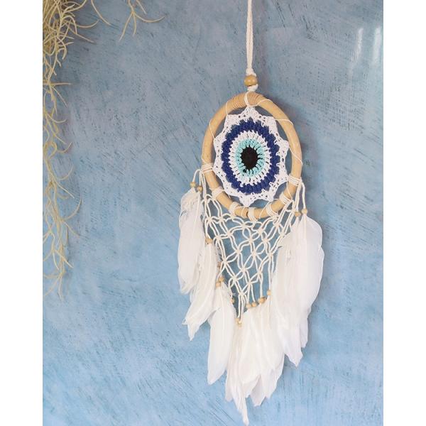 商品発送元：tesoroファッション・ブランド、レディース・婦人服《商品説明》 ・サイズ：直径12cm・生産地：インドネシア   魔除けのお守り「ドリームキャッチャー」ナチュラルやボヘミアンなテイストのお部屋にぴったりなドリームキャッチャー...