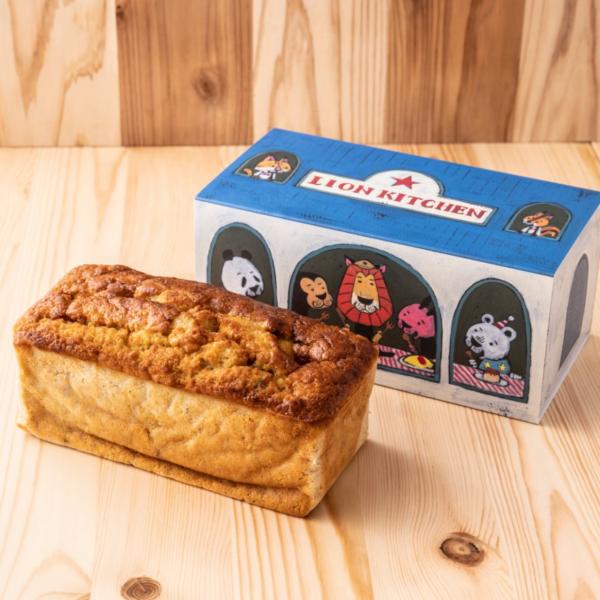 商品発送元：LION KITCHEN（ライオンキッチン）オンラインショップフード・菓子、スイーツ・和菓子、ケーキLION KITCHENの名物ケーキ！開店以来一番人気のスイーツです。1本のパウンドケーキにバナナを3-4本使っており、含有量は...