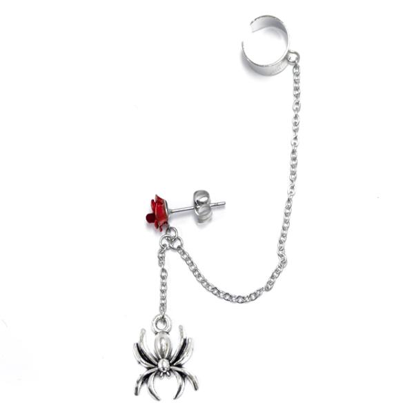 商品発送元：LISTEN FLAVORジュエリー・アクセサリー、ジュエリー・アクセサリー華奢なチェーンが 儚く、上品なピアスです。&amp;#65279;軟骨の部分は カフスになっているため穴がなくても着用可能です。 ★その他のカラー★紫　...