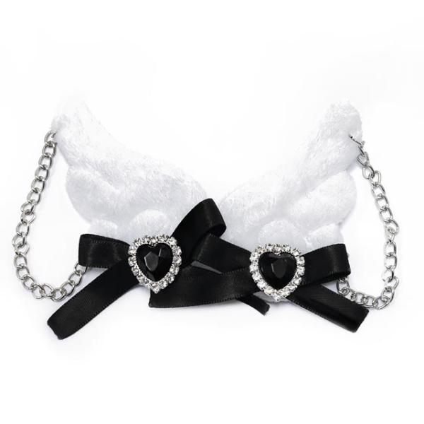 商品発送元：LISTEN FLAVORファッション・ブランド揺れるチェーンがかわいいクリップです。チェーンに髪の毛を通してアレンジもできます。(6、7枚目参照)★その他のカラー★　WHITExLIGHT PURPLE　WHITExLIGHT...