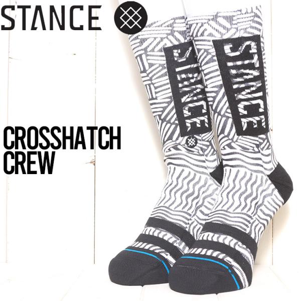 商品発送元：LUG Lowrs ラグロワーズ ファッション・ブランド、カジュアル、メンズカジュアルウェアSTANCEソックス「 CROSSHATCH CREW SOCKS 」A555D23CROクラシックなクルーソックス。コームドコットンポ...