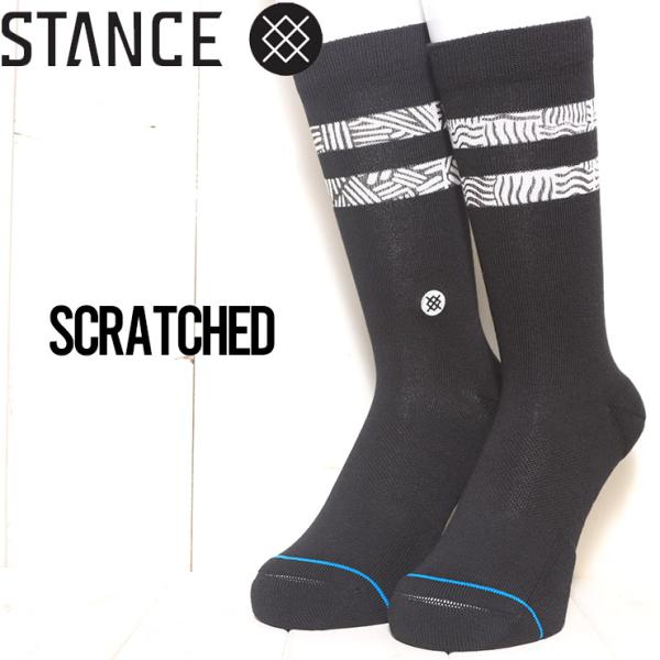 商品発送元：LUG Lowrs ラグロワーズ ファッション・ブランド、カジュアル、メンズカジュアルウェアSTANCEソックス「 SCRATCHED SOCKS 」A555D23SCRクラシックなクルーソックス。コームドコットンポリブレンド。...