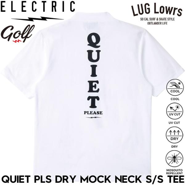 商品発送元：LUG Lowrs ラグロワーズ ファッション・ブランド、カジュアル、メンズカジュアルウェアELECTRICのGOLF LINE「 QUIET PLS DRY MOCK NECK S/S TEE 」EG26ST06ELECTRI...