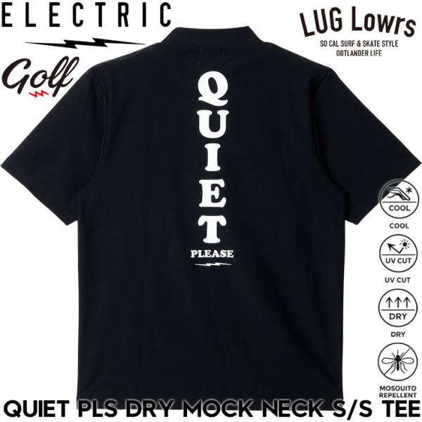 商品発送元：LUG Lowrs ラグロワーズ ファッション・ブランド、カジュアル、メンズカジュアルウェアELECTRICのGOLF LINE「 QUIET PLS DRY MOCK NECK S/S TEE 」EG26ST06ELECTRI...