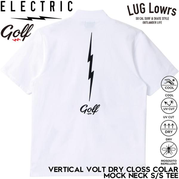 商品発送元：LUG Lowrs ラグロワーズ ファッション・ブランド、カジュアル、メンズカジュアルウェアELECTRICのGOLF LINE「 VERTICAL VOLT DRY CROSS COLLAR MOCK NECK S/S TEE...