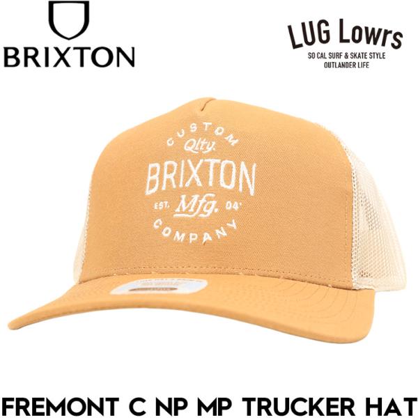 商品発送元：LUG Lowrs ラグロワーズ ファッション・ブランド、カジュアル、メンズカジュアルウェアBRIXTONのメッシュキャップ「 FREMONT C NP MP TRUCKER HAT 」12081BRIXTONらしいクラシックな...