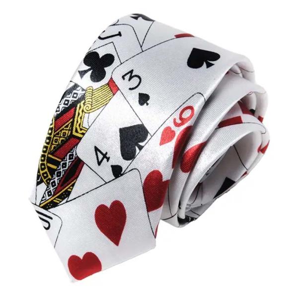 商品発送元：トランプマジック 人気手品用品通販-マジック3-おもちゃ・ホビー・ゲーム商品内容：ネクタイ1本サイズ　　：長さ約142cm、幅（太い部分）6cm、（細い部分）3cm【トランプ模様のスタイリッシュなマジシャン用ネクタイです。全面に...