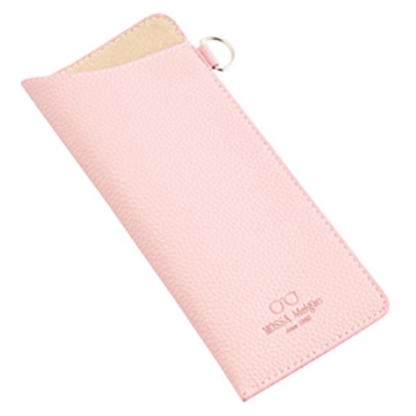 商品発送元：Malliah 【マリア】バッグ・靴・小物、眼鏡・サングラス、眼鏡小物革調のフラットソフト片口メガネケース。●　眼鏡をスライドし出し入れするポケットタイプ●　フレーム収納サイズ：56サイズのメタル枠外寸：W80×H180外張り：...