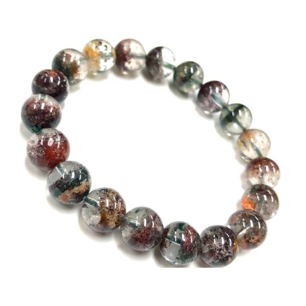 商品発送元：激安天然石卸専門の仕入パワーストーン（株）島田商事ジュエリー・アクセサリー、ジュエリー・アクセサリー１粒ごとに違う表情をもち、庭園風景が入り込んだようなとても神秘的なミックスガークォーツ。自然が生み出した透明度が高いクォーツの中...