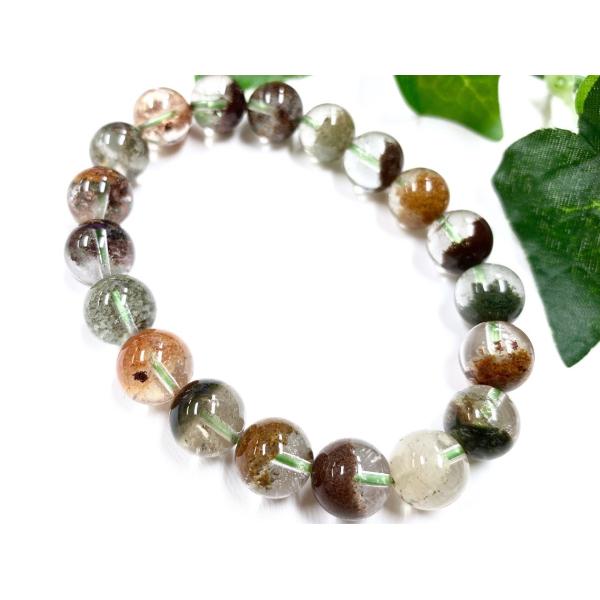 商品発送元：激安天然石卸専門の仕入パワーストーン（株）島田商事ジュエリー・アクセサリー、ジュエリー・アクセサリー１粒ごとに違う表情をもち、庭園風景が入り込んだようなとても神秘的なミックスガーデンクォーツ。自然が生み出した透明度が高いクォーツ...