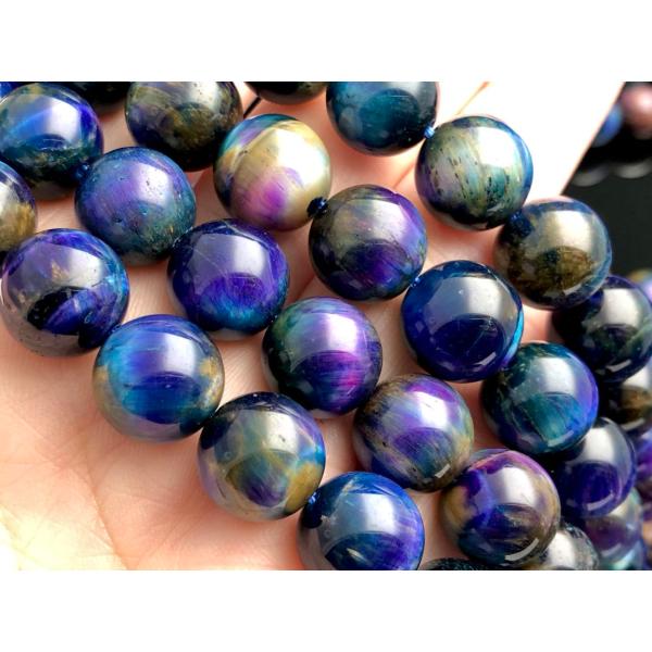 商品発送元：激安天然石卸専門の仕入パワーストーン（株）島田商事ジュエリー・アクセサリー光の反射により、美しい輝きを見せるギャラクシータイガーアイ。高発色でコントラストと輝きが美しい人気のパワーストーンです。素材：ギャラクシータイガーアイ(T...