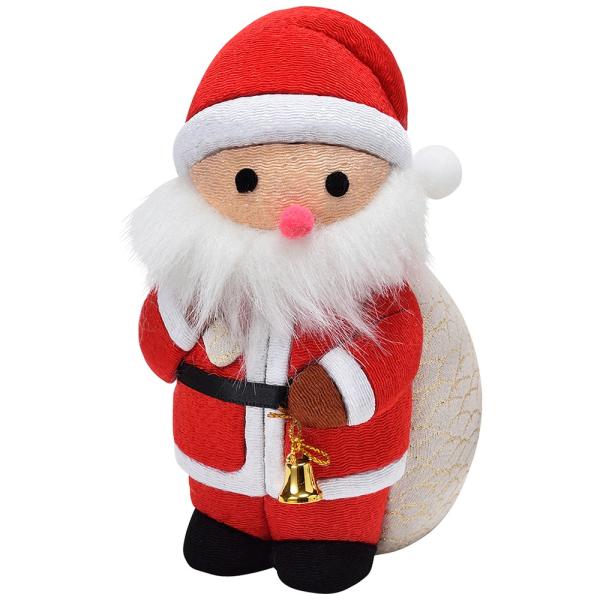 商品発送元：真多呂人形高さ14cmキッズ・ベビー・マタニティ良い子にプレゼントを届けるサンタさんの木目込み人形キット。クリスマスシーズンを演出する、可愛いサンタさんの木目込み人形キットです。プレゼント袋を背負ったサンタさんが、楽しくクリスマ...