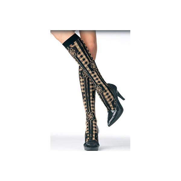 商品発送元：インポートセレクトショップ　Moda Italiaファッション・ブランド、インナーウェア・ナイトウェア、レディース、ストッキングイタリアインポート ブランド SANPELLEGRINO MARBELLA 花柄・チェック柄ニーハイ...