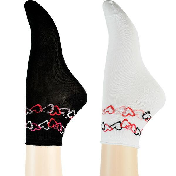 商品発送元：インポートセレクトショップ　Moda Italiaファッション・ブランド、インナーウェア・ナイトウェア、レディース、ストッキングイタリア インポート ブランド 柄ソックス SCOPRI NUT ハート柄コットンソックスカラー：白...