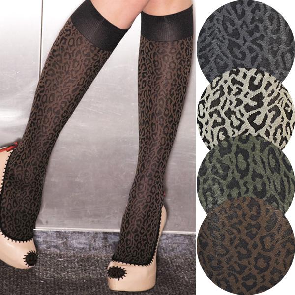 商品発送元：インポートセレクトショップ　Moda Italiaファッション・ブランド、インナーウェア・ナイトウェア、レディース、ストッキングイタリア インポート ブランド 柄ニーハイタイツ TRASPARENZE MUMBAI アニマル柄（...