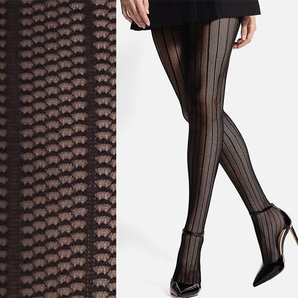 商品発送元：インポートセレクトショップ　Moda Italiaファッション・ブランド、インナーウェア・ナイトウェア、レディース、ストッキングイタリア インポート ブランド 柄タイツ BC DONNA AGATA マイクロネットストライプ柄網...