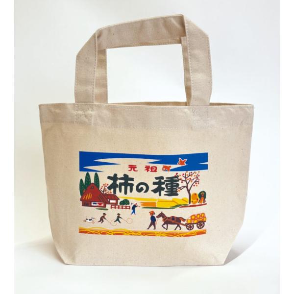 商品発送元：長岡花火デザインプロジェクト（株式会社中越）おもちゃ・ホビー・ゲーム元祖浪花屋の柿の種でおなじみ、 昔ながらの懐かしい缶のイラストが特徴的な、ユニークで可愛らしいトートバッグです。 お弁当を持ち運ぶのはもちろん、日常使いにもピッ...