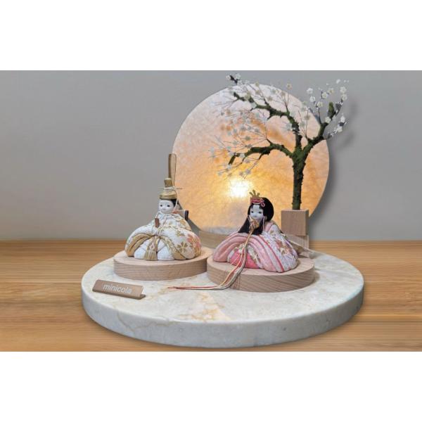 商品発送元：雛人形のminicolaみにこらキッズ・ベビー・マタニティ、キッズ、年中行事  商品詳細 【インスタグラム掲載商品】小さな木目込み親王飾り雛人形　rico美優（みゆ）。キラキラした桜の花びら模様と、桜の刺繍をほどこしたお着物を着...