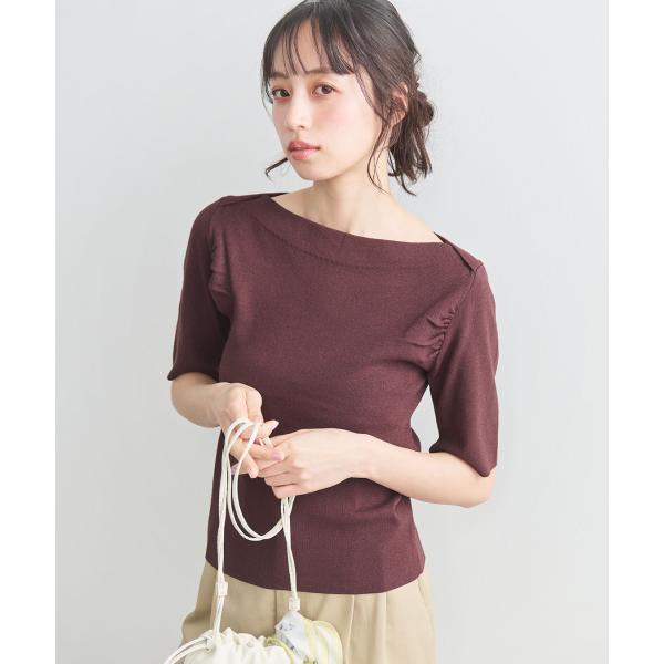 商品発送元：apricot online shop即日もしくは翌日出荷予定の商品です。ファッション・ブランド、レディース・婦人服柔らかく肌触りの良い素材を使用したベーシックなニットプルオーバーです。胸元にはギャザーを施しミニマルながら女性ら...