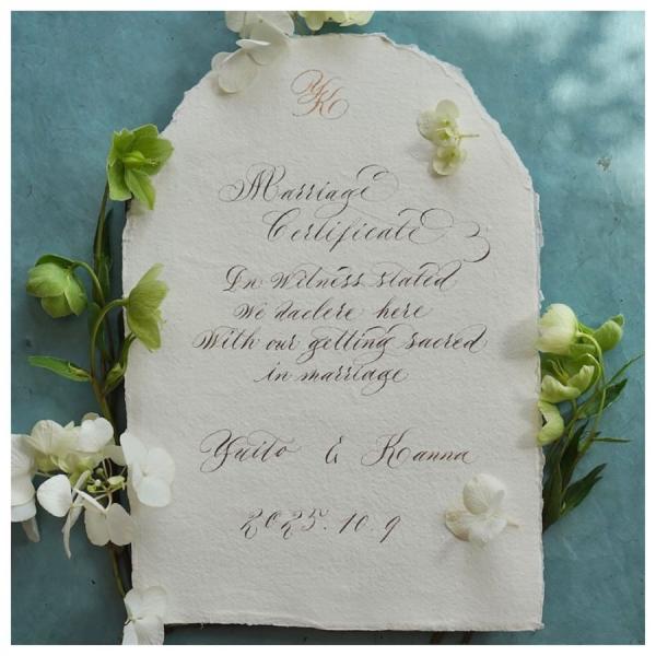 商品発送元：orgablanca（オルガブランカ）ウエディング通販ジュエリー・アクセサリーorgablanca marriage certification（結婚証明書）＊こちらの商品はオーダー後２週間以内に発送となります。通常商品よりお時...