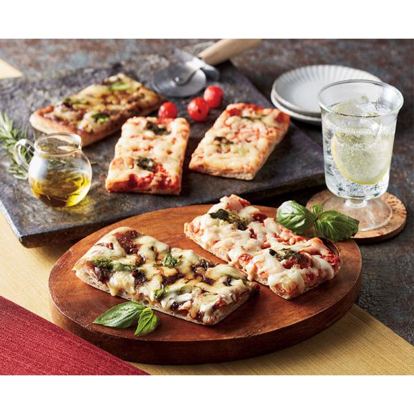 商品発送元：逸品 おとりよせマルゲリータ50g×3枚ハッシュドビーフ60g×2枚/計5枚（約14cm×7cm）フード・菓子大宮シェフこだわりの“みみ”のない四角いピザ生地は、外はカリッと中はモチッとしていて、どこから食べても具材の美味しさが...