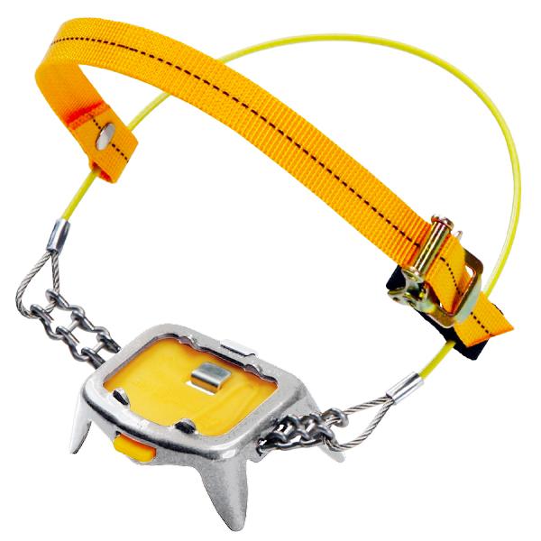 商品発送元：【公式】登山用品のオクトス オンラインショップスポーツ・アウトドア・旅行素材:ステンレス重量:90g(片足)収納ケース付スノープレート付(ポリエチレン)原産国:日本フロントベルトを締めるだけの簡単装着、片足90gの軽量モデル。便...