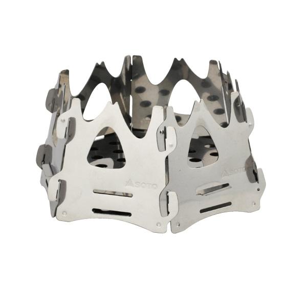 商品発送元：【公式】登山用品のオクトス オンラインショップスポーツ・アウトドア・旅行SOTO(ソト)ミニ焚き火台 ヘキサポケットサイズに収納 薄く収納できる ミニ焚き火台 （側面6枚タイプ）少し大きめの鍋も載せられるので料理の保温などにも使...