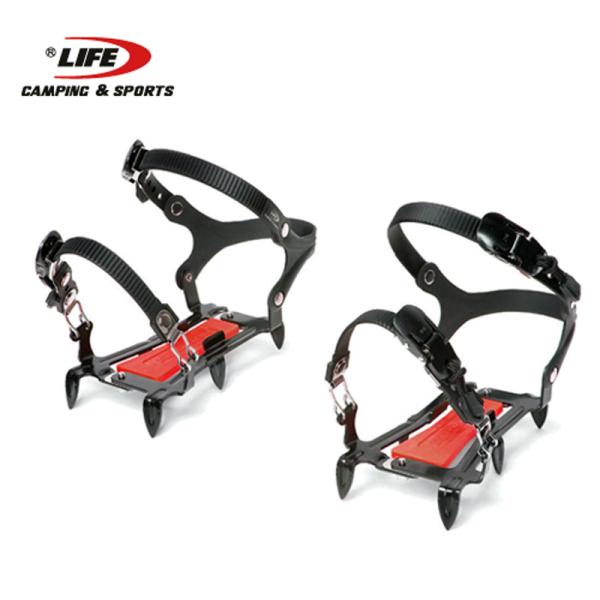 商品発送元：【公式】登山用品のオクトス オンラインショップスポーツ・アウトドア・旅行【材 質】S50C特殊鋼2.2m/m電着塗装、硬度熱処理【適応サイズ】フリー(23.0〜29.0cm)※靴のボリュームによっては範囲内サイズでもラチェットベ...