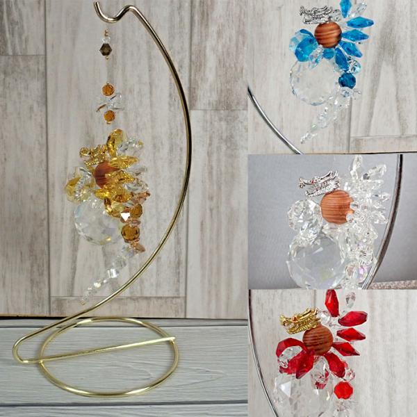 商品発送元：Partsworld　パーツワールドジュエリー・アクセサリー【商品説明】・素材：K9ガラス、テグス   ・カラー：クリスタル、ブルー、レッド、ゴールド高品質なクリスタルボールは、カメラレンズとその他の光学部品に採用されている同じ...