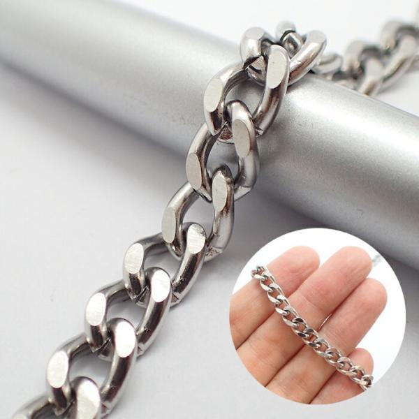 商品発送元：Partsworld　パーツワールドジュエリー・アクセサリー、ジュエリー・アクセサリー、ネックレス、チェーン【商品説明】高品質ステンレス製チェーン定番の喜平チェーン。トレンドの太めサイズ。    チェーン1ｍのみの販売です。留め...