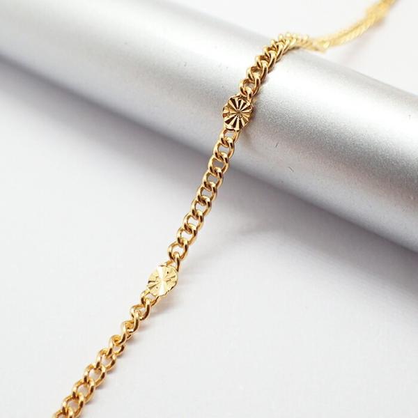 商品発送元：Partsworld　パーツワールドジュエリー・アクセサリー、ジュエリー・アクセサリー、ネックレス、チェーン【商品説明】高品質ステンレス製チェーン人気のステーションデザインに放射状（バースト）模様入りが登場。別ページで販売中の模...