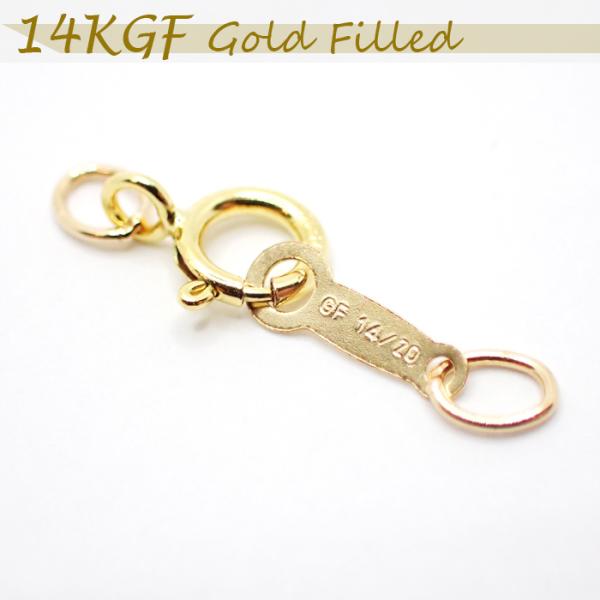 商品発送元：Partsworld　パーツワールドジュエリー・アクセサリー【商品説明】ネックレスやブレスレットの留め具にお使いいただけるK14ゴールドフィルド製の引き輪パーツ。【商品仕様】サイズ・ヒキ輪直径 約4.5mm 、マルカン約3mm、...