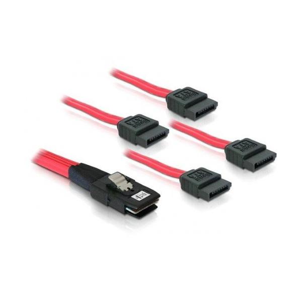 商品発送元：PC4U 公式オンラインショップ【安心の正規代理店品】家電・AV機器・カメラ、デジタルカメラ、デジカメアクセサリー1m Mini-SAS(SFF-8087) to SATA fan-out,forward 1m  内部miniS...