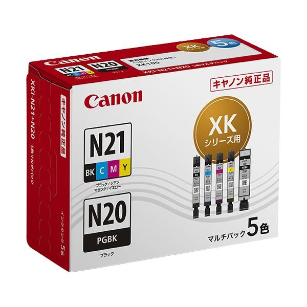 商品発送元：PC4U 公式オンラインショップ【安心の正規代理店品】家電・AV機器・カメラ、デジタルカメラ、デジカメアクセサリーキヤノン インクタンク XKI-N21+N20/5MP 5色マルチパック 5333C002[仕様]色： 5色対応機...