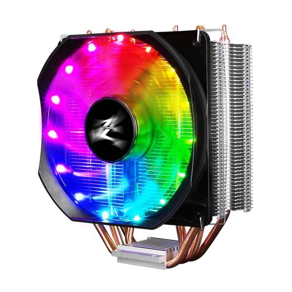 商品発送元：PC4U 公式オンラインショップ【安心の正規代理店品】家電・AV機器・カメラ、デジタルカメラ、デジカメアクセサリー静音タイプの120mm RGB LEDファンを搭載したサイドフロー型CPUクーラー[特徴]・4本のヒートパイプを内...