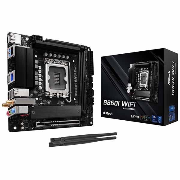 商品発送元：PC4U 公式オンラインショップ【安心の正規代理店品】家電・AV機器・カメラ、デジタルカメラ、デジカメアクセサリーIntel B860チップセット搭載。Wi-Fi 6Eモジュールを備えたエントリーモデルのMini-ITXマザーボ...