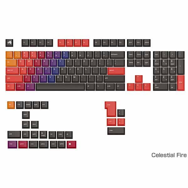 商品発送元：PC4U 公式オンラインショップ【安心の正規代理店品】家電・AV機器・カメラ、デジタルカメラ、デジカメアクセサリー多様なサイズの英語配列メカニカルキーボードに対応した、グラデーションカラーのキーキャップセット[特徴]・多様なサイ...