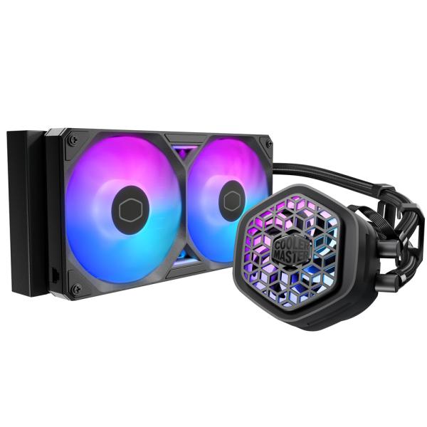 商品発送元：PC4U 公式オンラインショップ【安心の正規代理店品】家電・AV機器・カメラ、デジタルカメラ、デジカメアクセサリーロープロファイルポンプ設計で小型ケースにも対応する簡易水冷CPUクーラーです。高回転低振動のSickleFlow ...