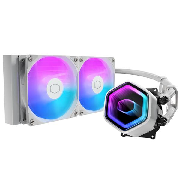 商品発送元：PC4U 公式オンラインショップ【安心の正規代理店品】家電・AV機器・カメラ、デジタルカメラ、デジカメアクセサリー特許取得済みデュアルチャンバーポンプ搭載、高性能とホワイトカラーの美しさを両立したオールインワン水冷CPUクーラー...
