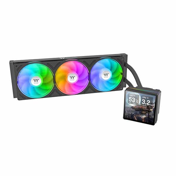 商品発送元：PC4U 公式オンラインショップ【安心の正規代理店品】家電・AV機器・カメラ、デジタルカメラ、デジカメアクセサリー3.95インチLCDを搭載した回転式ポンプヘッドと、シングルフレームARGBファンを備えた360mmサイズの水冷C...