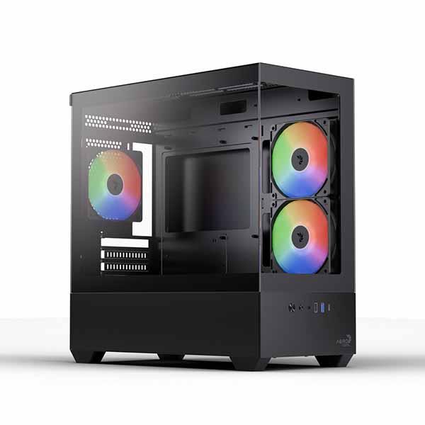 商品発送元：PC4U 公式オンラインショップ【安心の正規代理店品】家電・AV機器・カメラ、デジタルカメラ、デジカメアクセサリーコンパクトなサイズながら高性能な構成に対応したミニタワーPCケースです。前面と側面に強化ガラスパネルを採用し、3基...