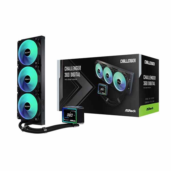 商品発送元：PC4U 公式オンラインショップ【安心の正規代理店品】家電・AV機器・カメラ、デジタルカメラ、デジカメアクセサリーChallenger 水冷CPUクーラーは、勝つためのゲーミングスピリットを体現した冷却デザイン。3インチのデジタ...
